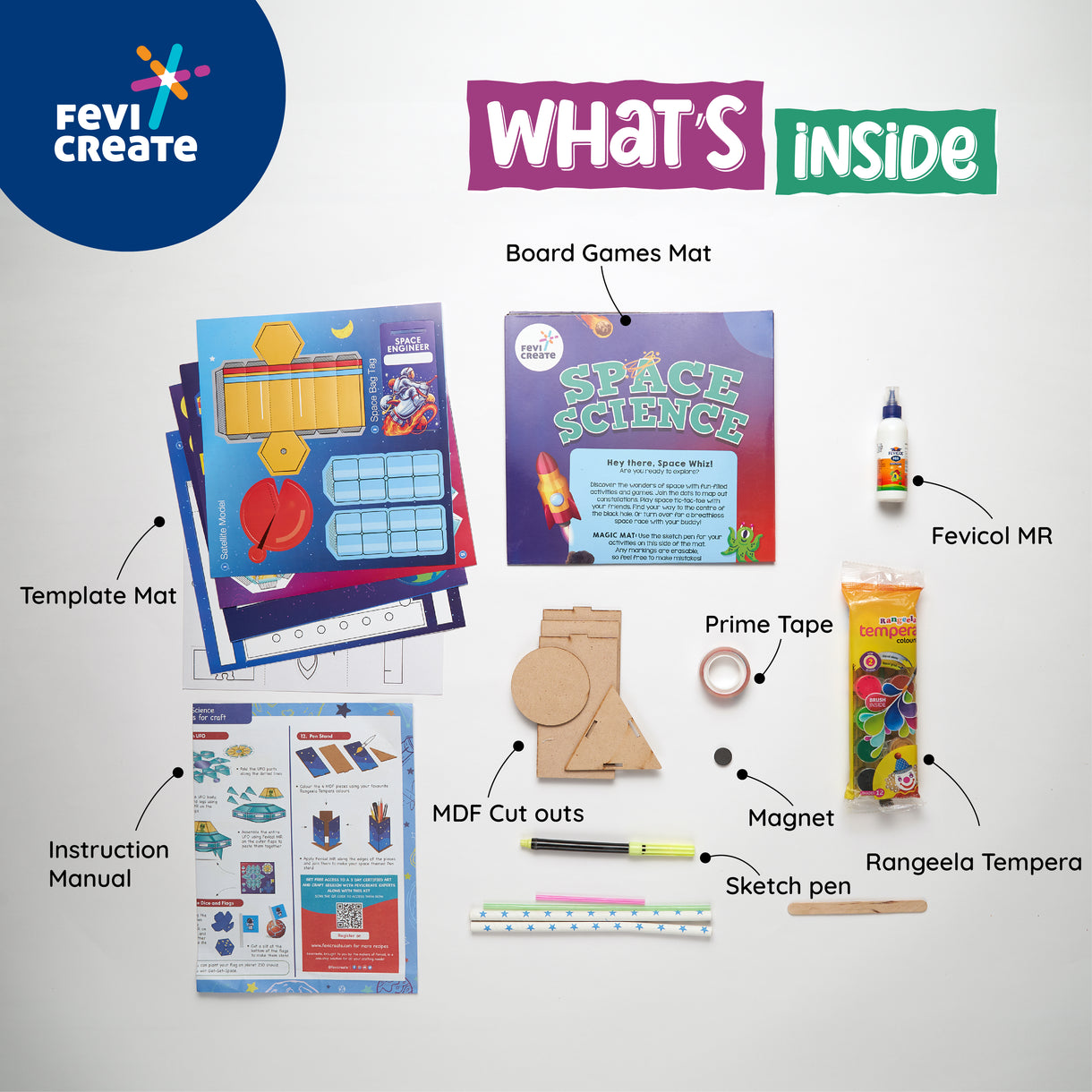 Space Science Art & Craft Kit – Fevicreate
